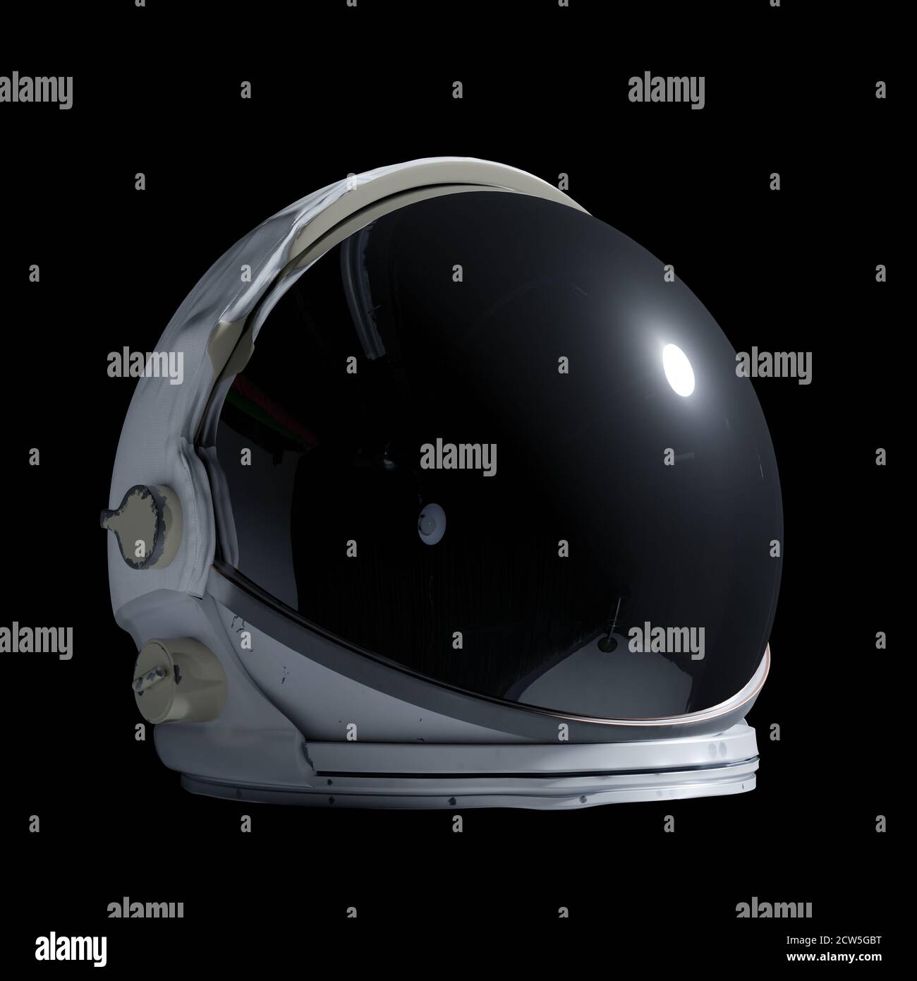 astronaut helmet isolated on black background Stock Photo - Alamy