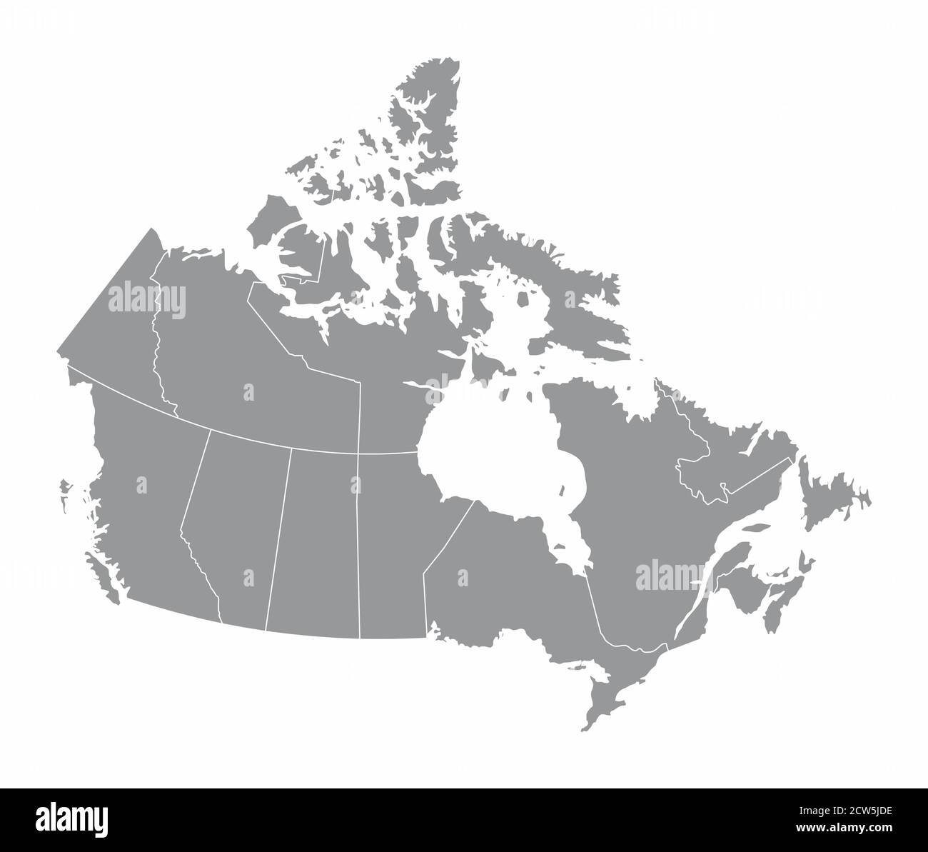 Canada provinces map Stock Vector Image & Art - Alamy