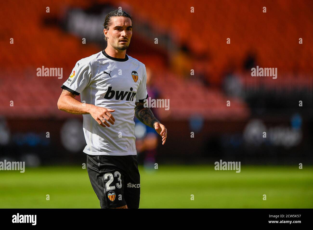 VALENCIA, SPAIN - SEPTEMBER 26: Jason of Valencia during the La Liga ...