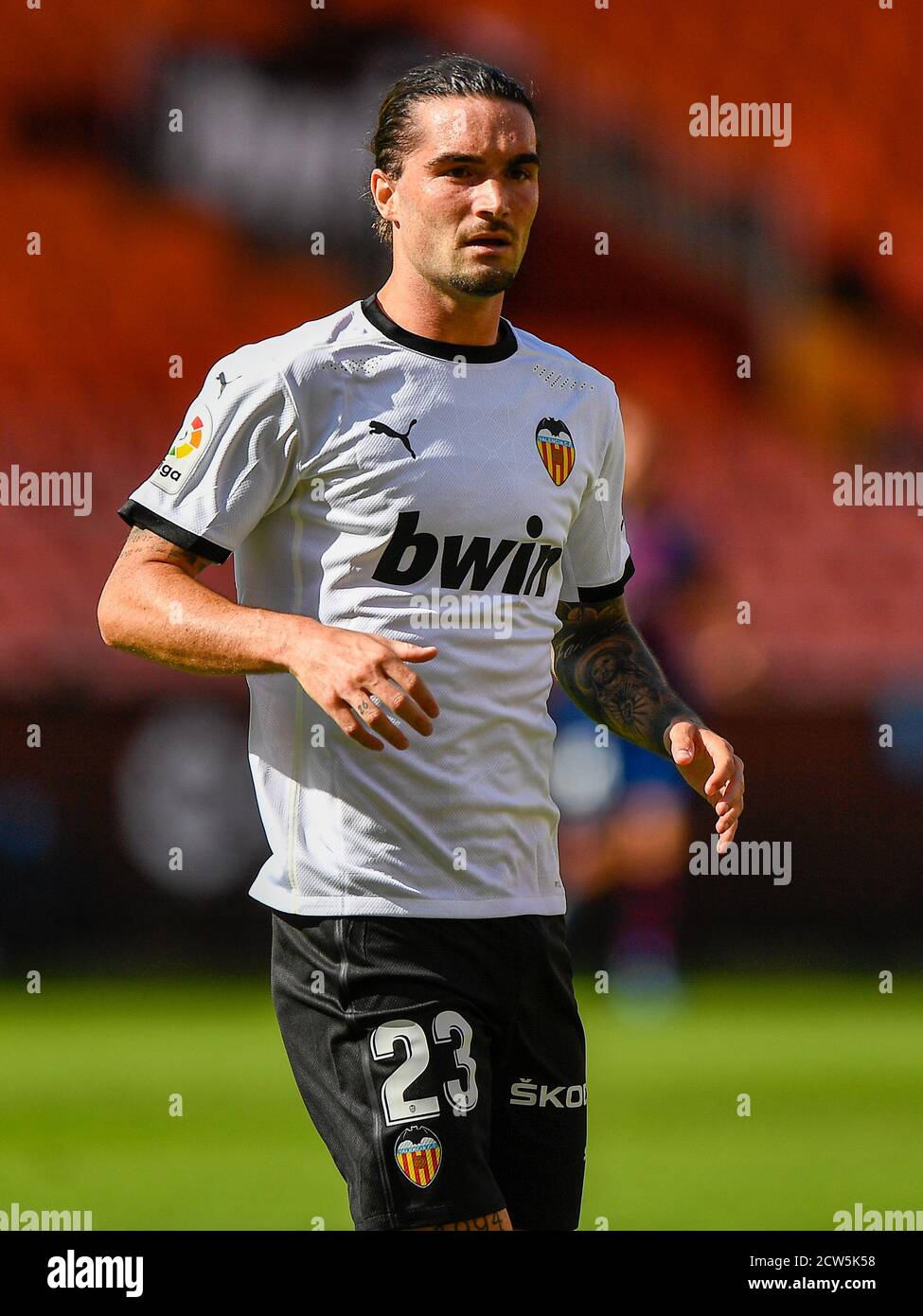 VALENCIA, SPAIN - SEPTEMBER 26: Jason of Valencia during the La Liga ...
