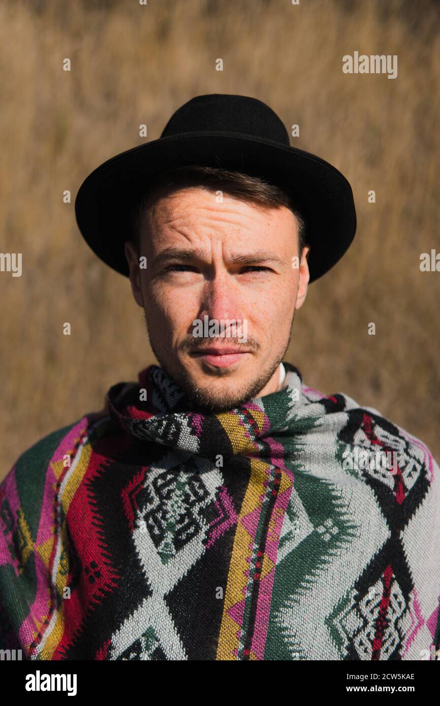 Poncho hat hi-res stock photography and images - Alamy