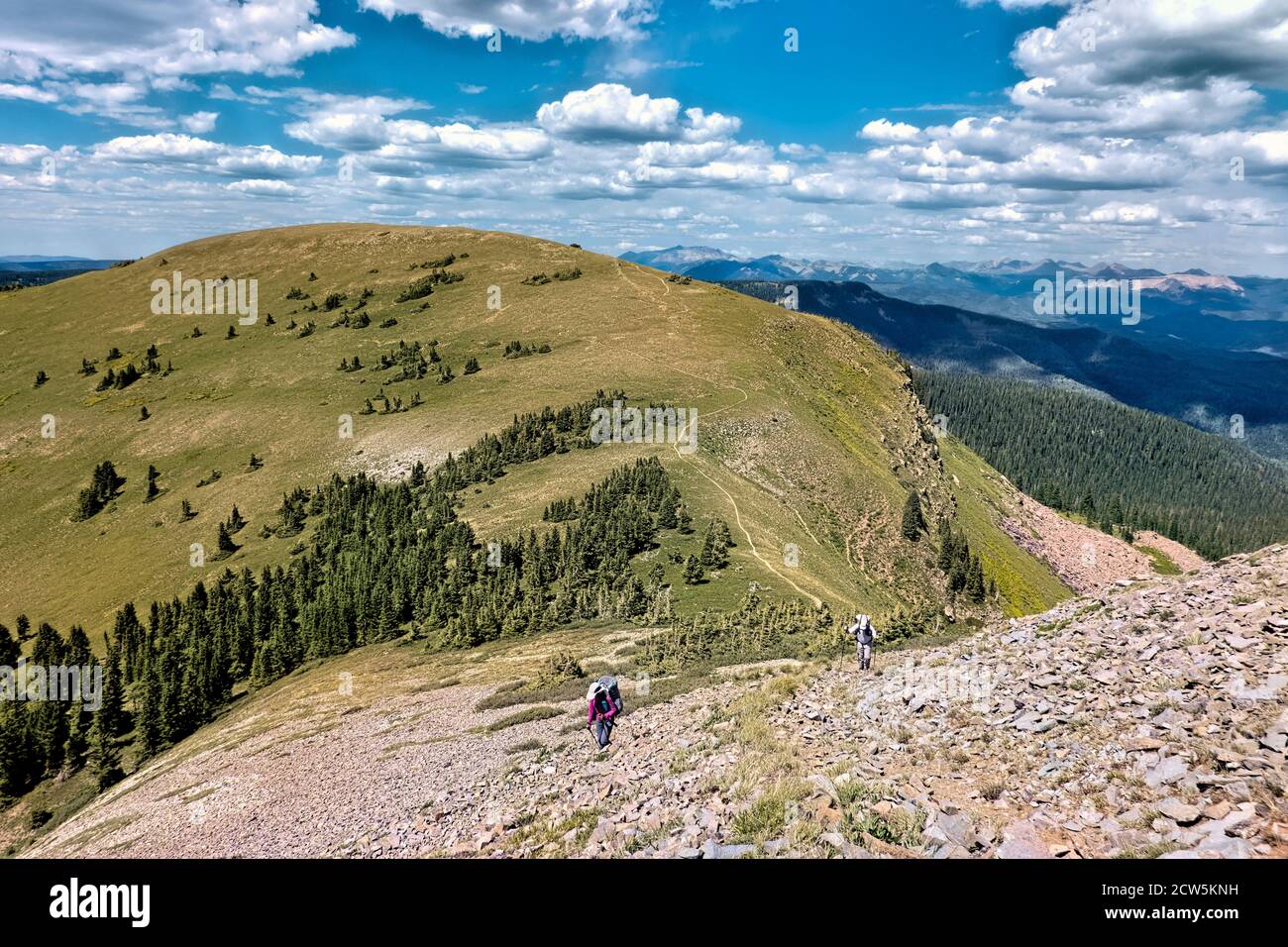 Hiking along Indian Ridge on the 485 mile Colorado Trail, Colorado ...