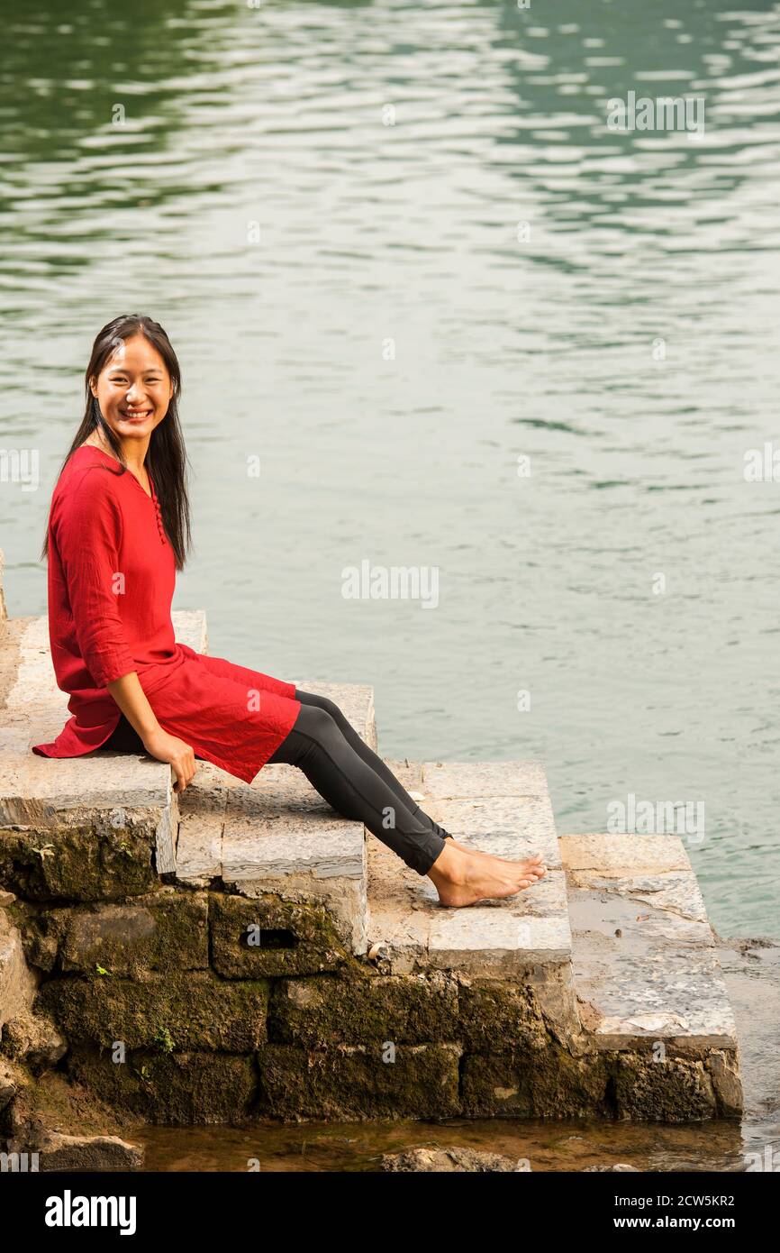 Happy river steps hi-res stock photography and images - Alamy