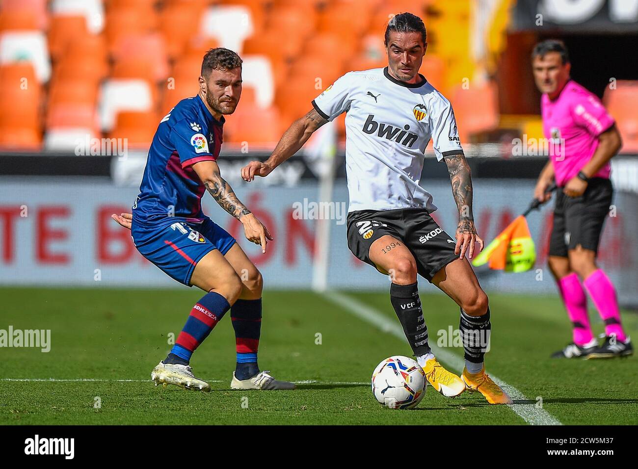 VALENCIA, SPAIN - SEPTEMBER 26: Javier Galan of Huesca, Jason of ...