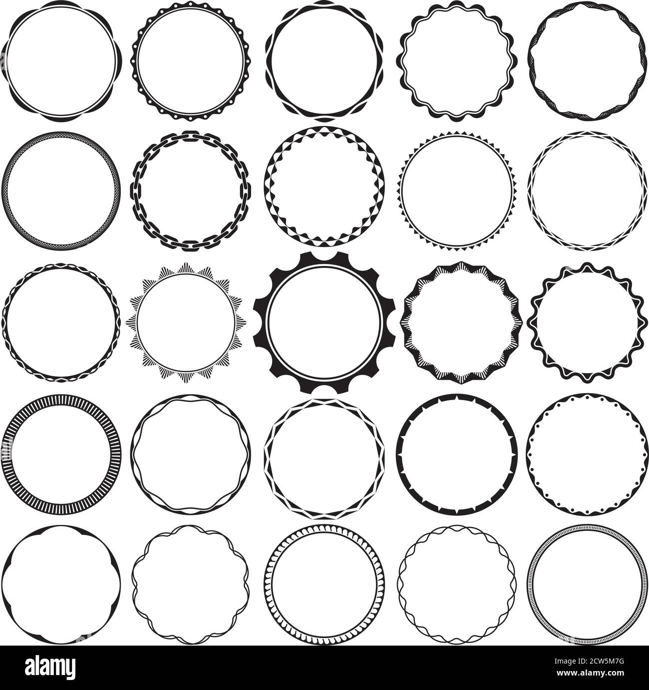 Vintage Round Border