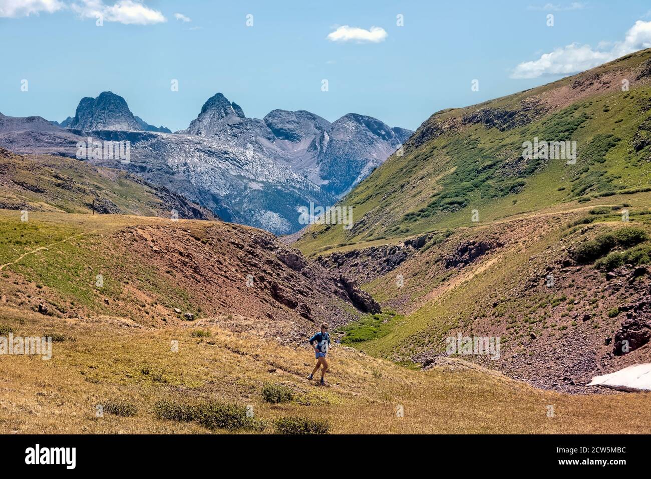 Trail running through the San Juan Mountains on the 485 mile Colorado ...