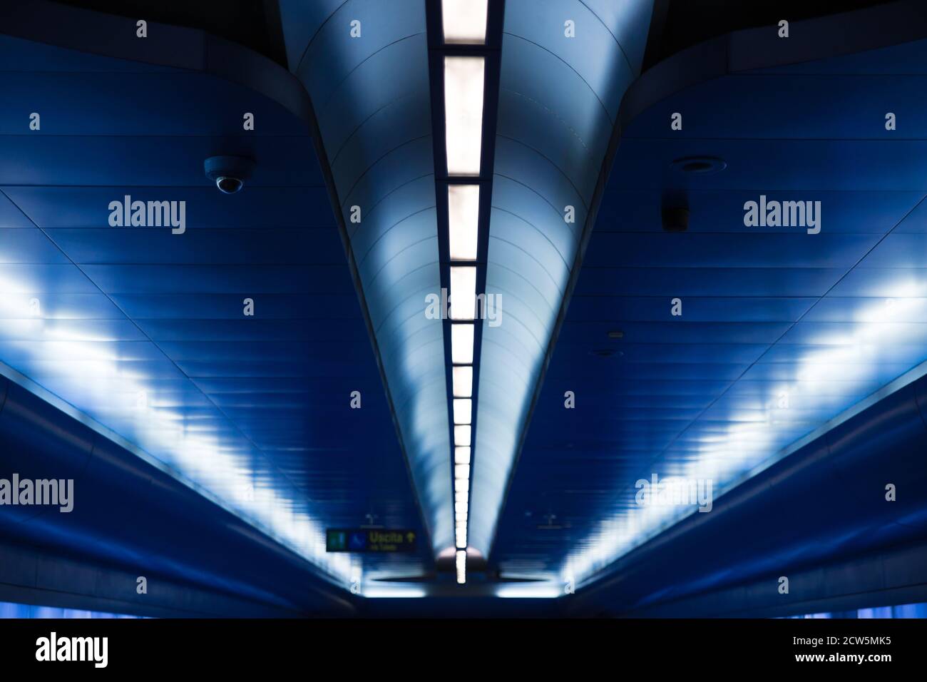 light trails in the subway station Stock Photo - Alamy