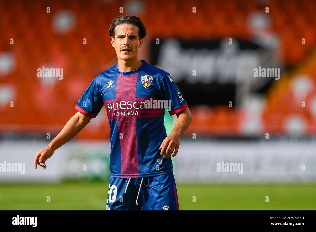 VALENCIA, SPAIN - SEPTEMBER 26: Jaime Seoane of Huesca during the La Liga Santander match ...