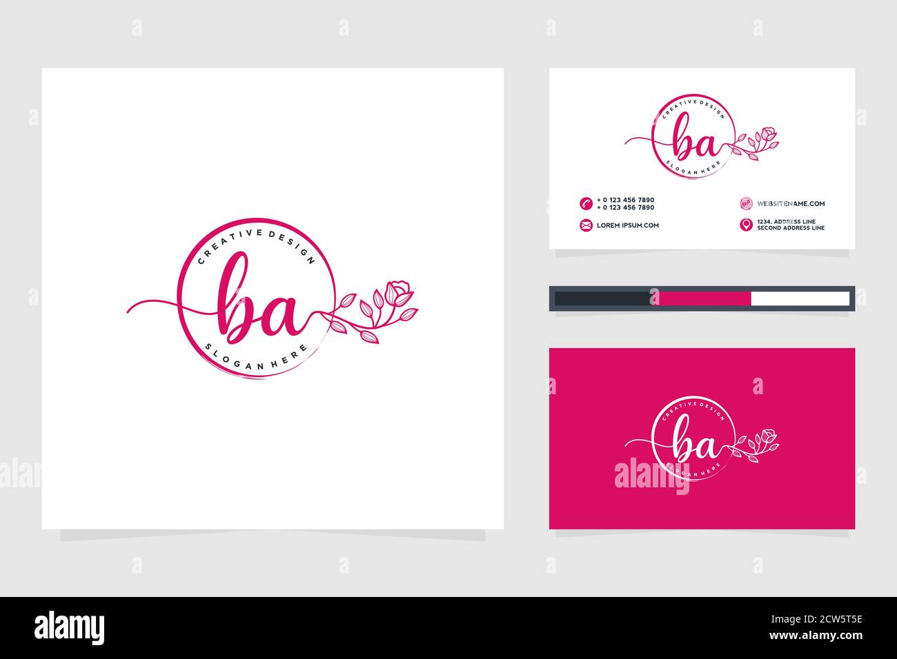 Ba minimal logo hi-res stock photography and images - Alamy