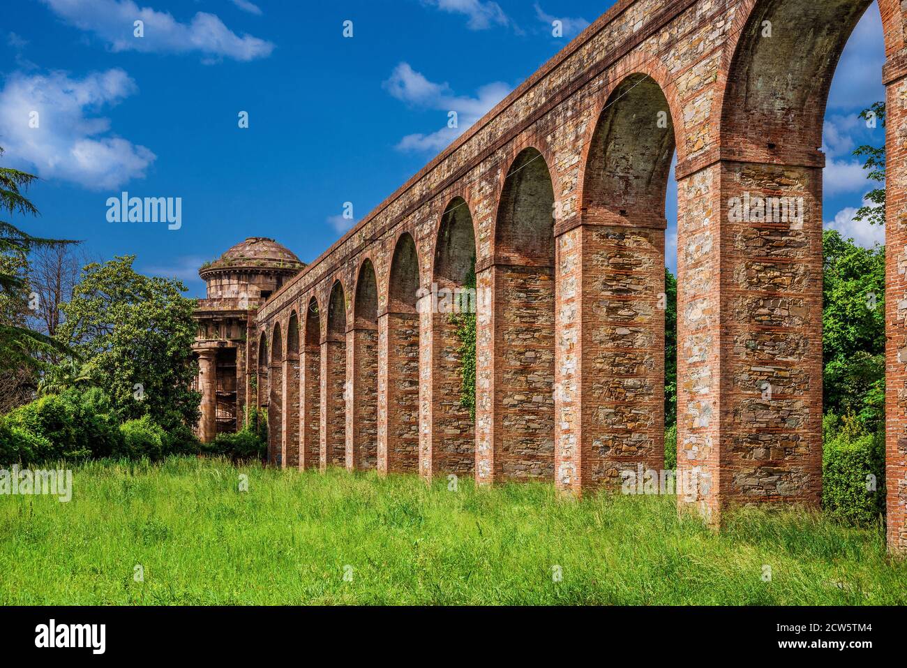 Ancient architecture in Tuscany. The stone temple-cistern of Lucca old ...