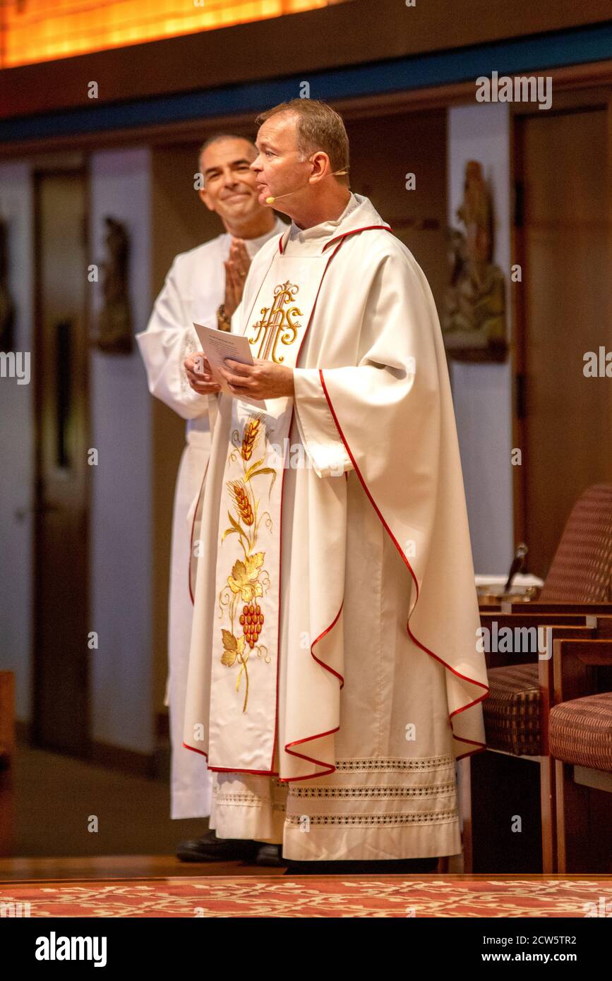 Catholic Priest In Church