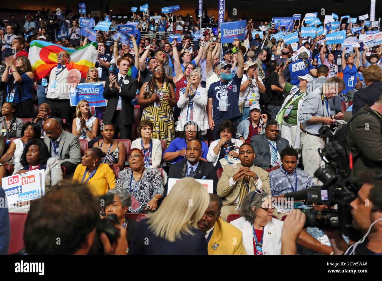 Philadelphia, Pennsylvania, USA, July, 26, 2016 Delegates who are ...