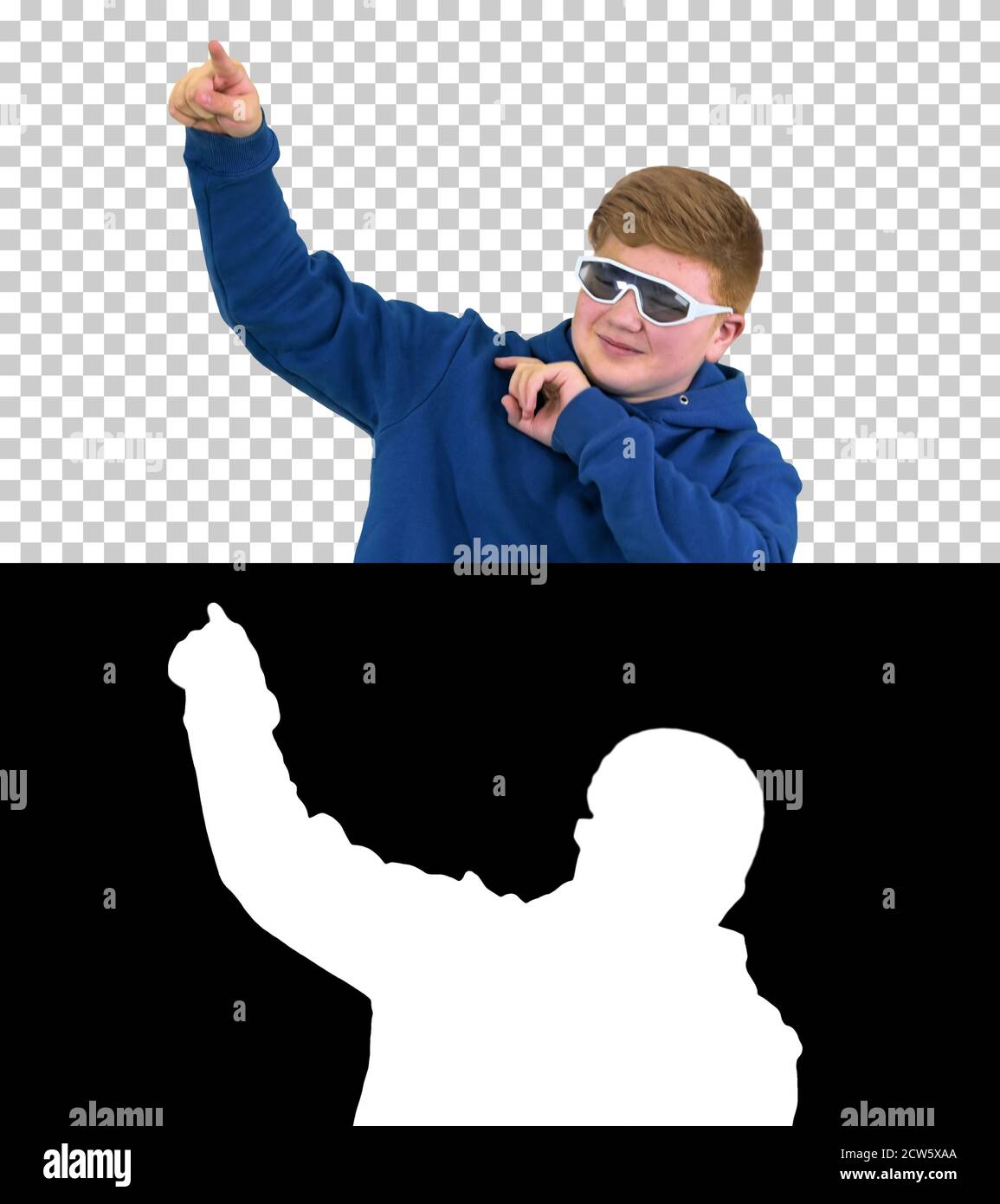 Teenager with sunglasses doing some cool dancing moves, Alpha Ch Stock ...