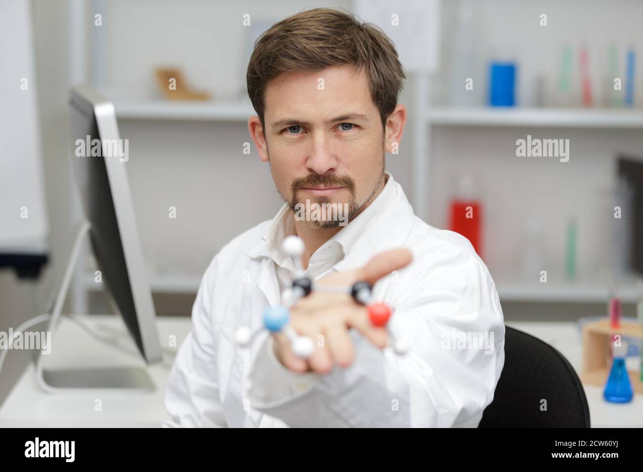 lab worker during dna research Stock Photo - Alamy