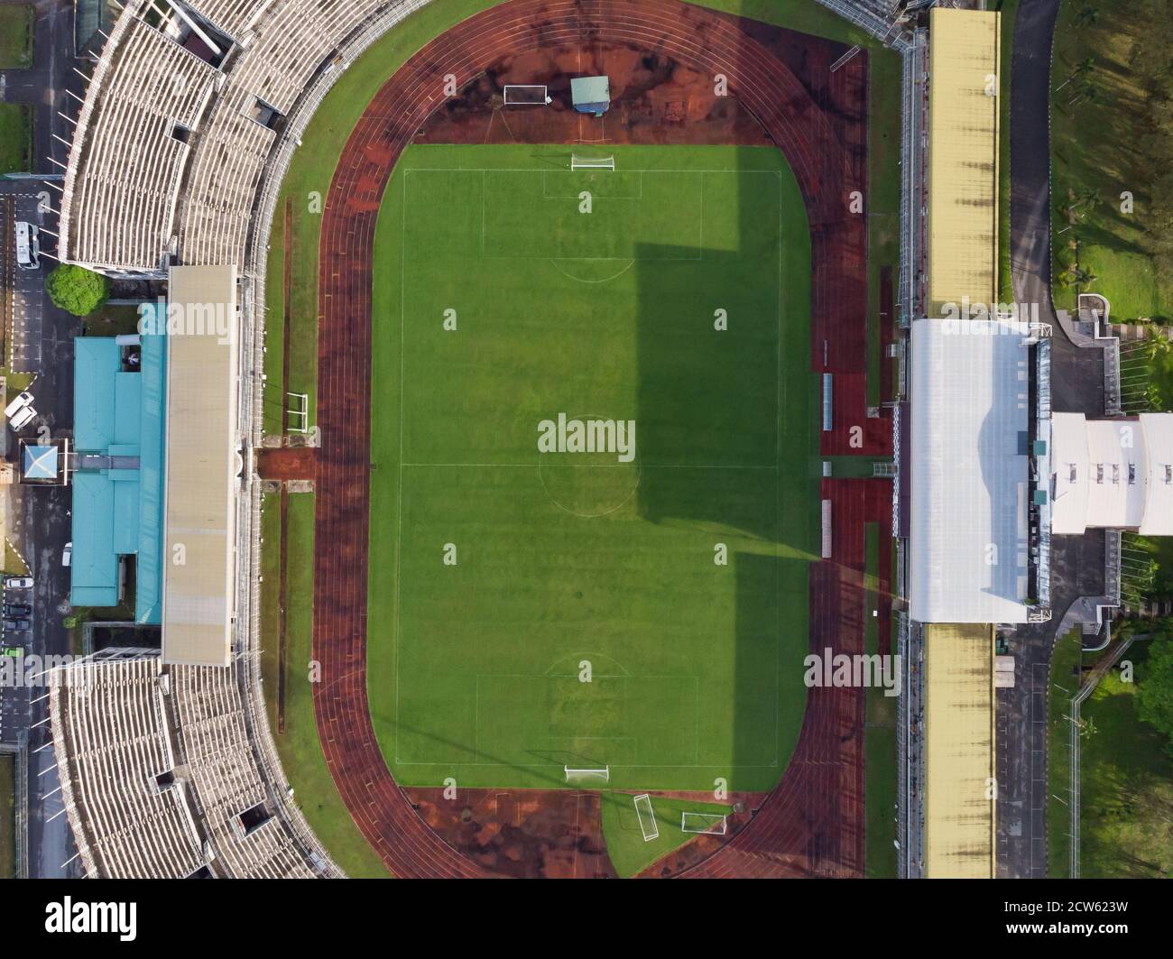 Top Down aerial view of Sarawak State Stadium or Locally known as ...