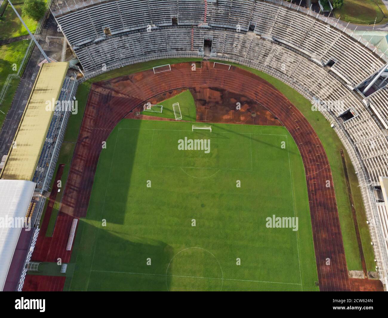 Top Down aerial view of Sarawak State Stadium or Locally known as ...