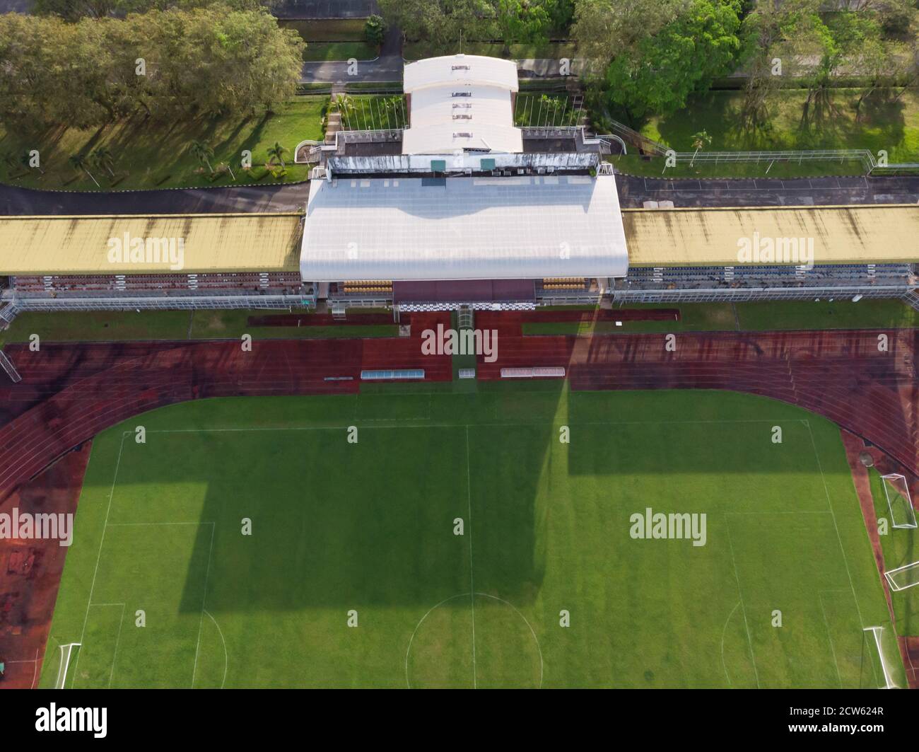 Top Down aerial view of Sarawak State Stadium or Locally known as ...
