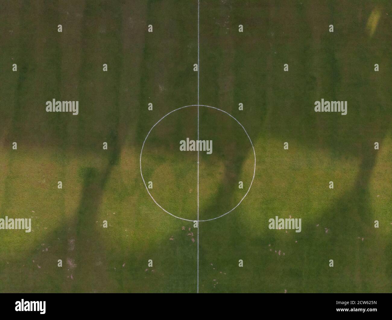 Top Down aerial view of a football or soccer field Stock Photo - Alamy