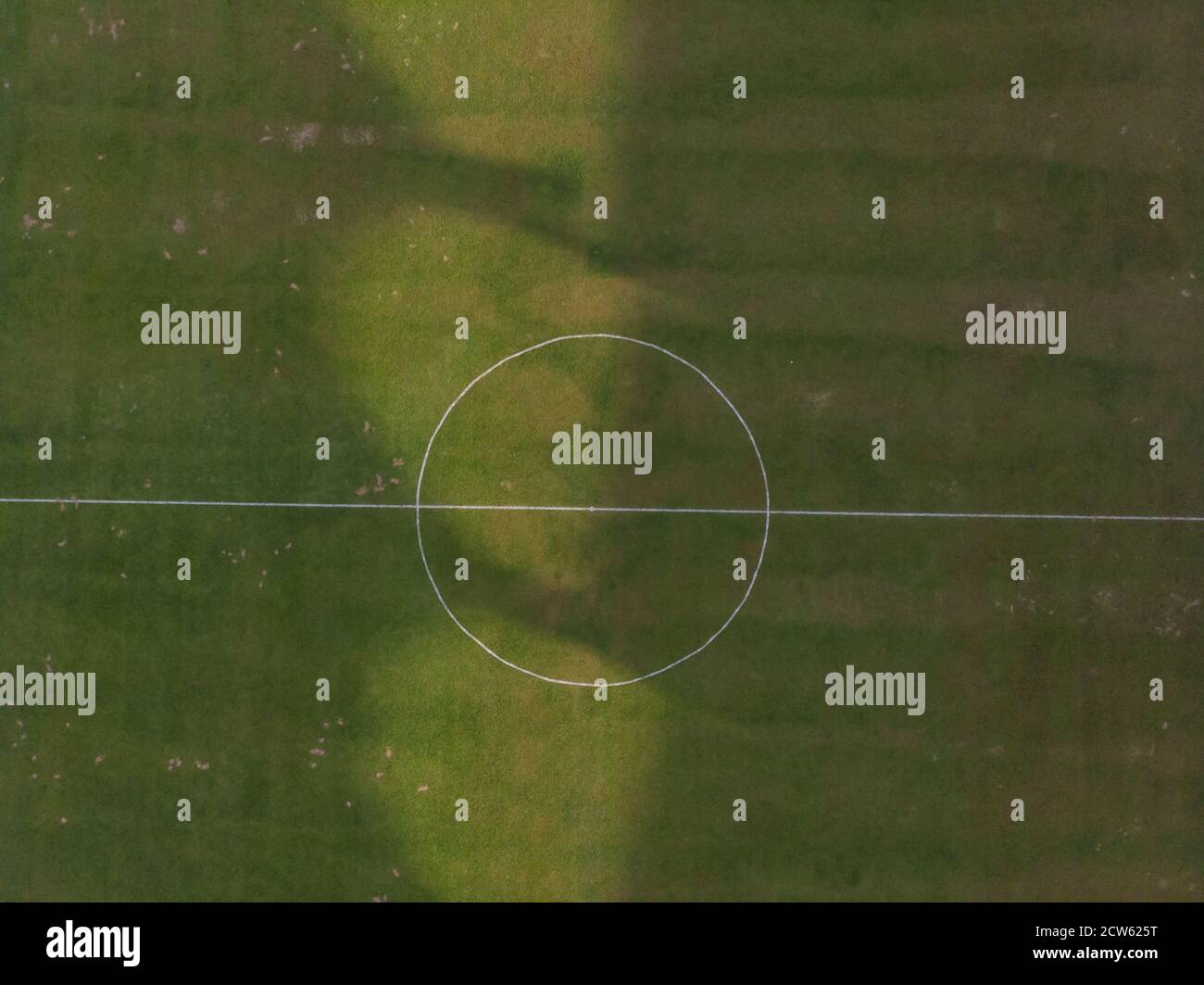 Top Down aerial view of a football or soccer field Stock Photo - Alamy