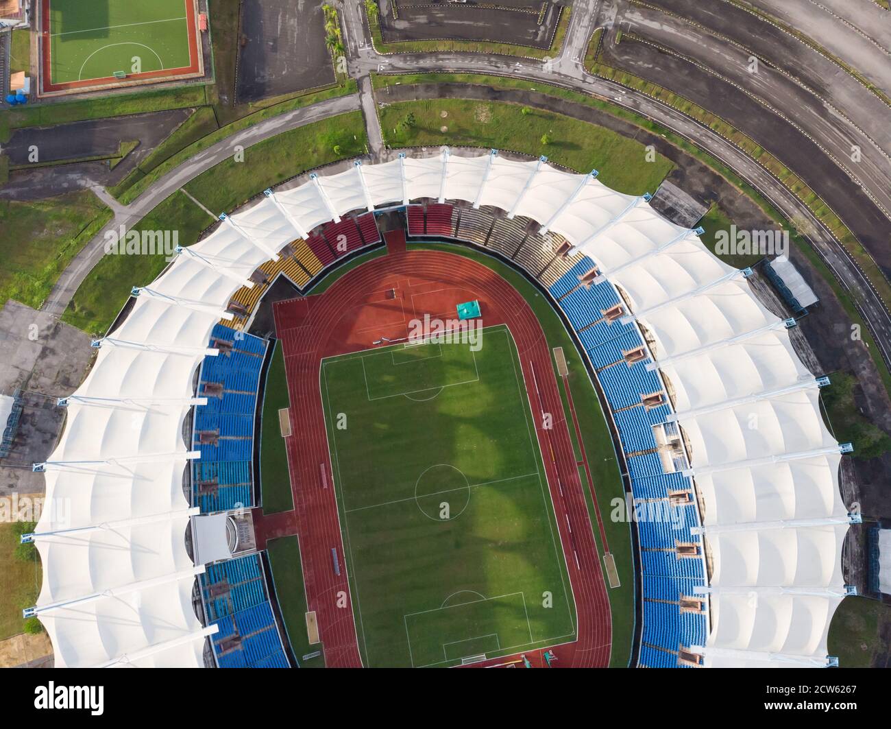 Top Down aerial view of Sarawak State Stadium or Locally known as ...