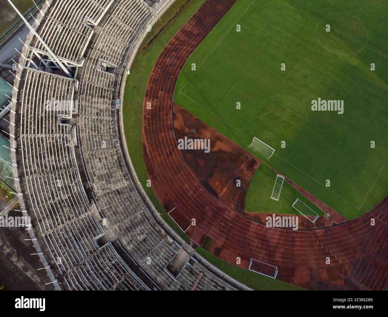 Top Down aerial view of Sarawak State Stadium or Locally known as ...