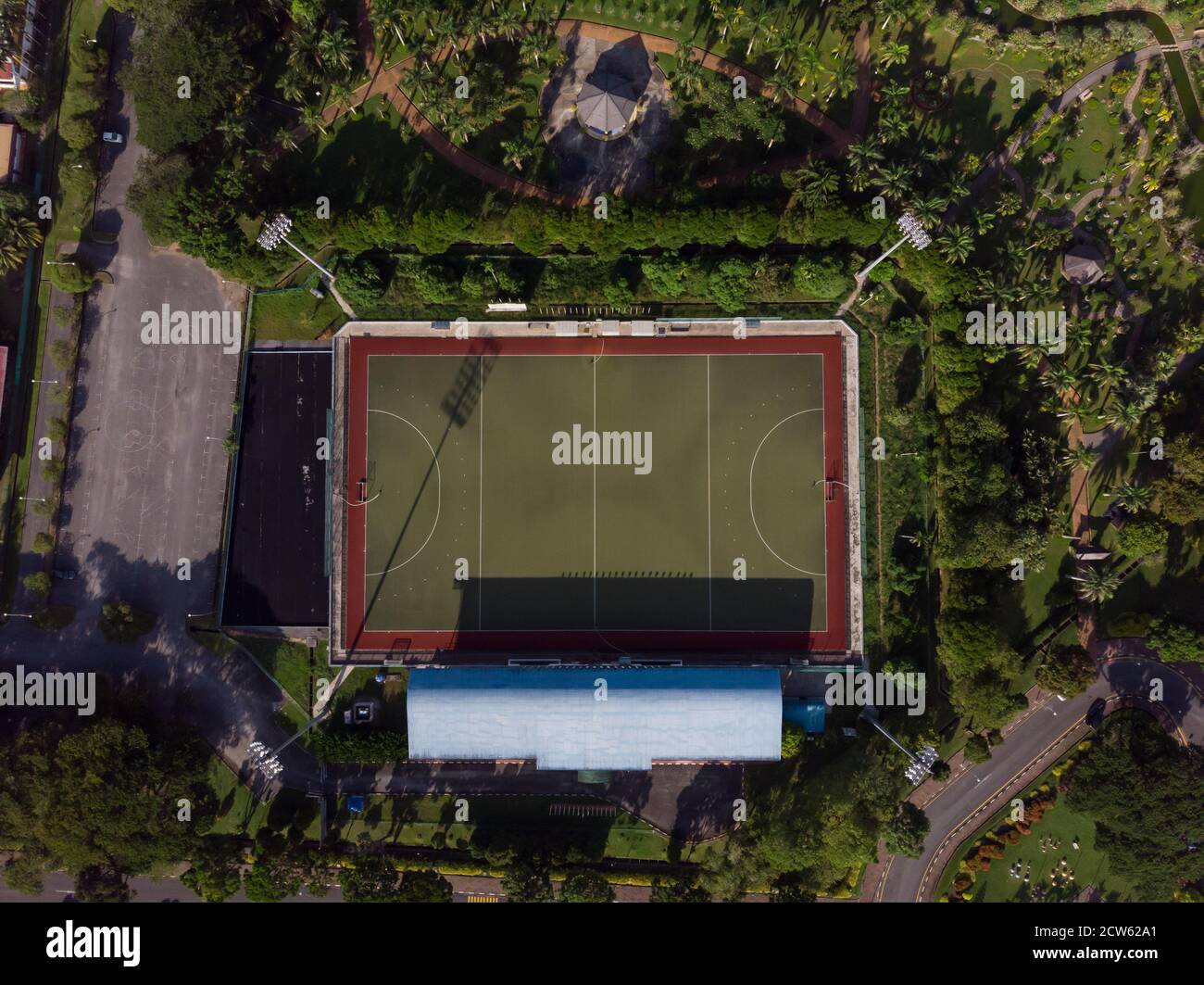 aerial view of Sarawak State Hockey Stadium or locally known as ...