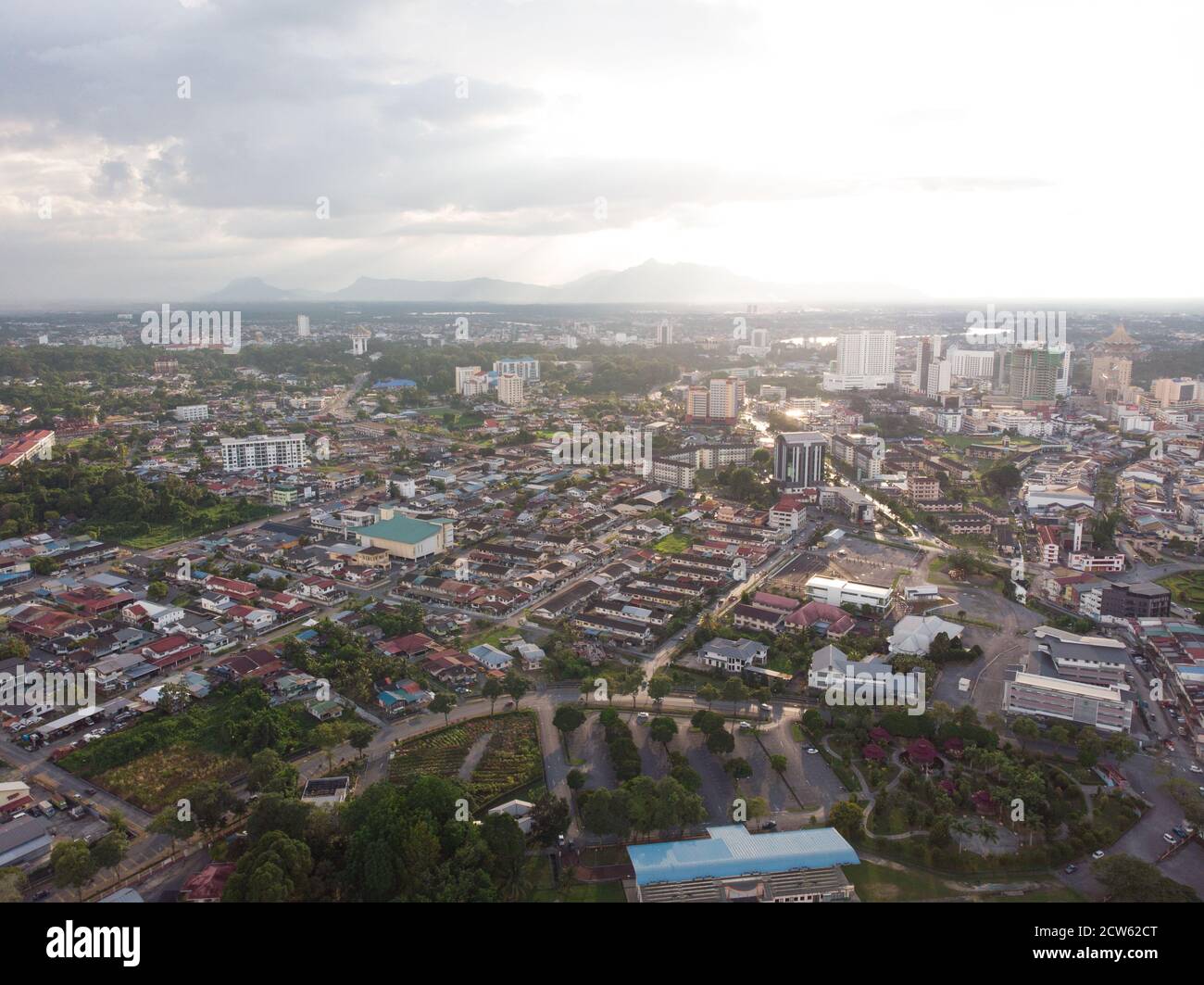 aerial view of Sarawak State Hockey Stadium or locally known as ...