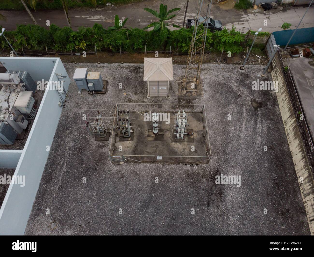 Top view electric city substation hi-res stock photography and images ...