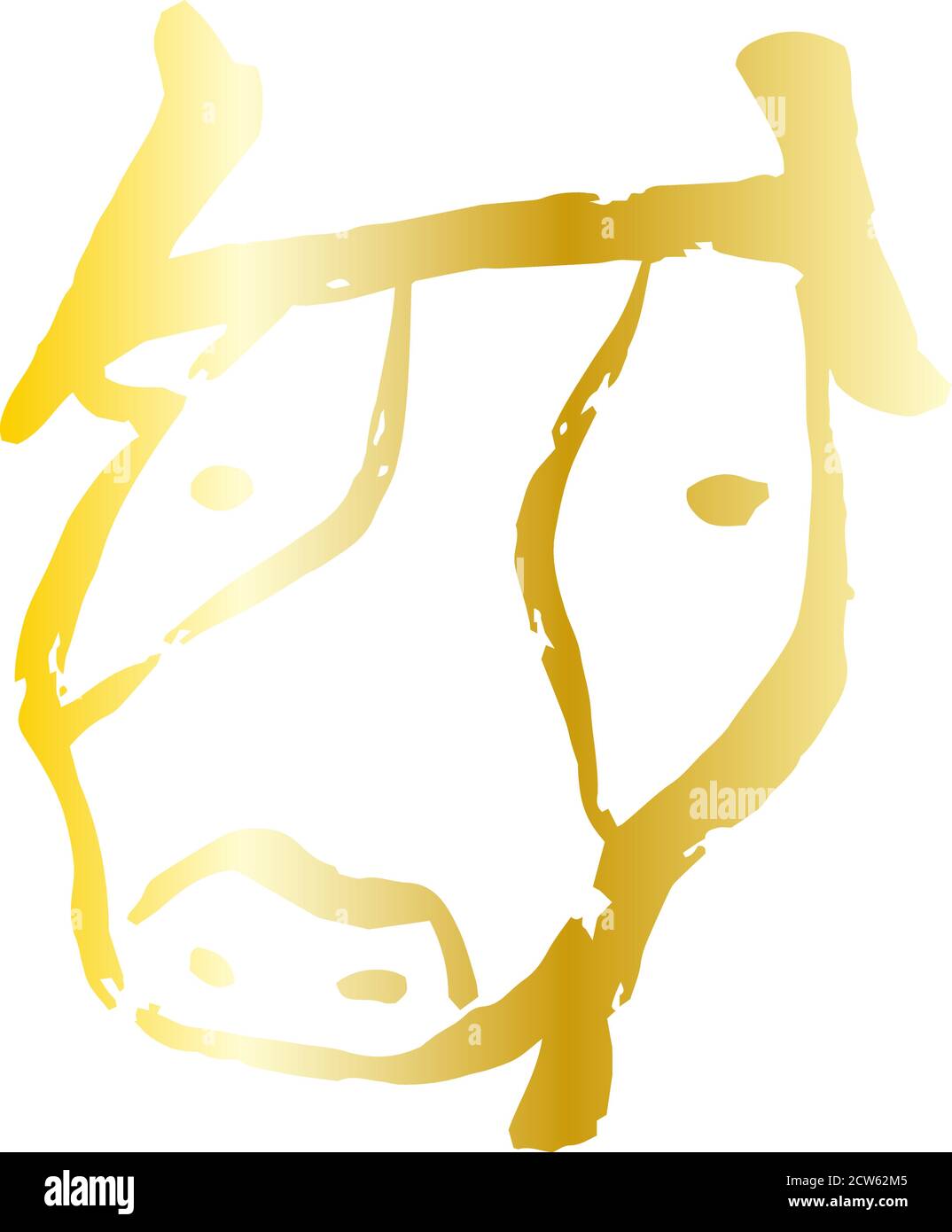 This is a illustration of New Years cards japanese Zodiac cow kanji ...