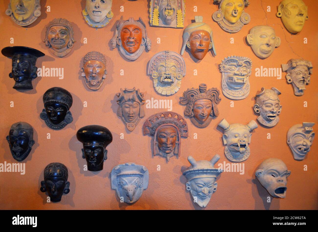 Quito, Ecuador - Museo Mindalae Precolumbian Masks Stock Photo - Alamy