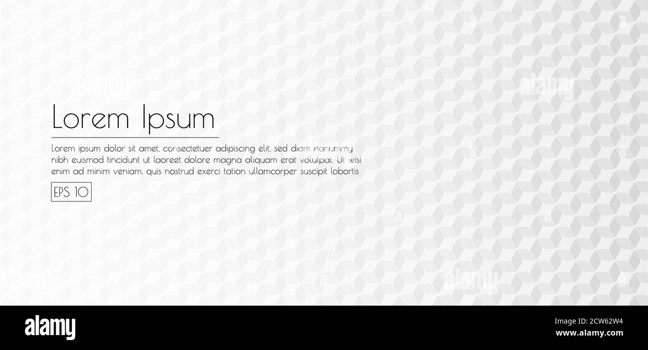 Cube pattern white background minimal design. vector illustration Stock ...