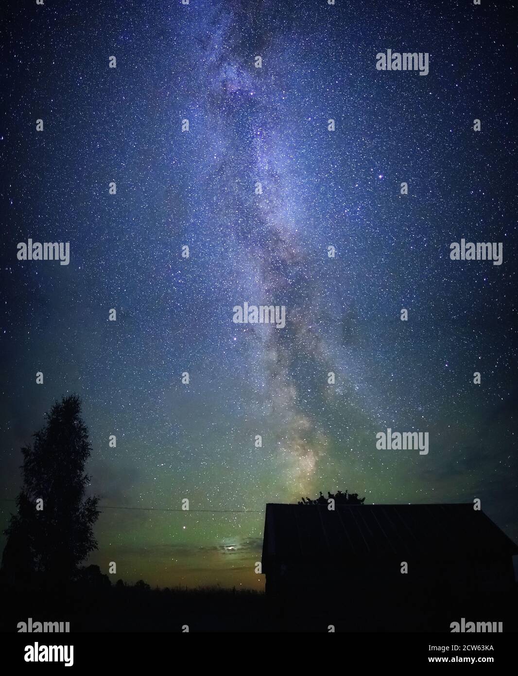 Stars Sky and milky way at night Stock Photo - Alamy