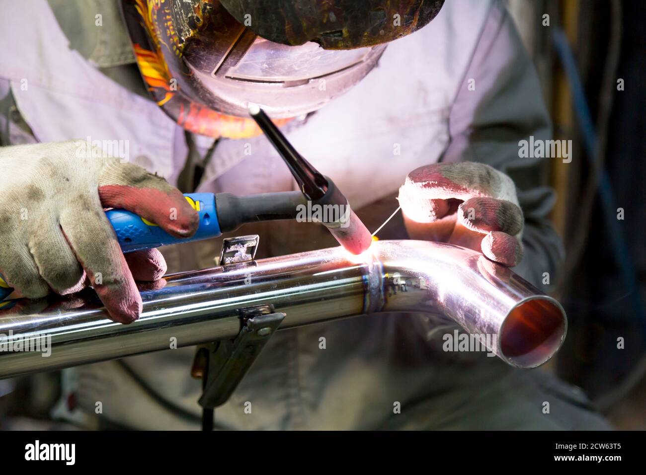 Tig welder pipe hi-res stock photography and images - Alamy
