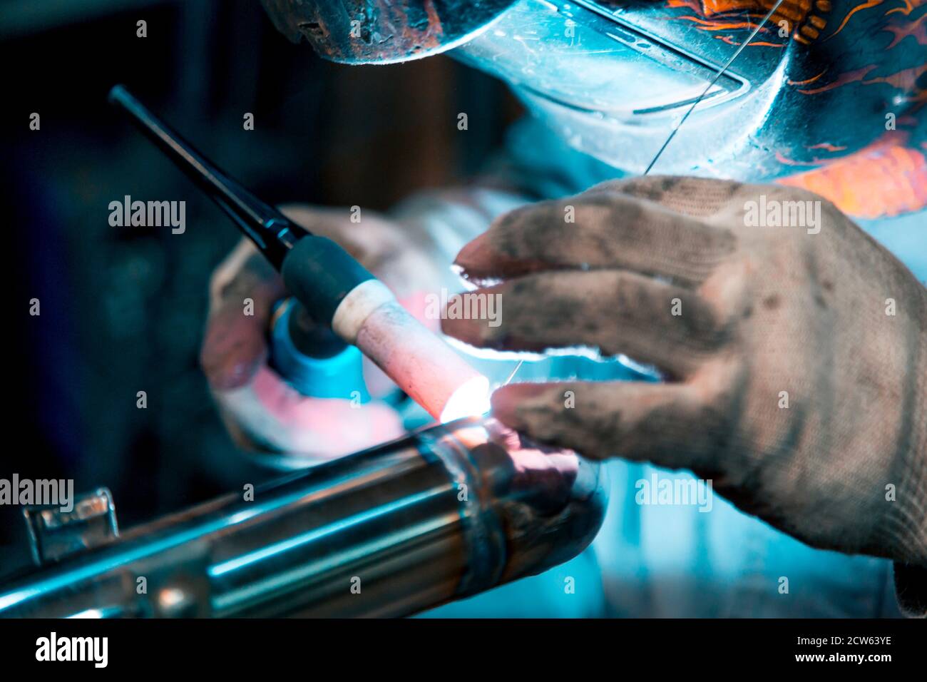 Tig welder pipe hi-res stock photography and images - Alamy