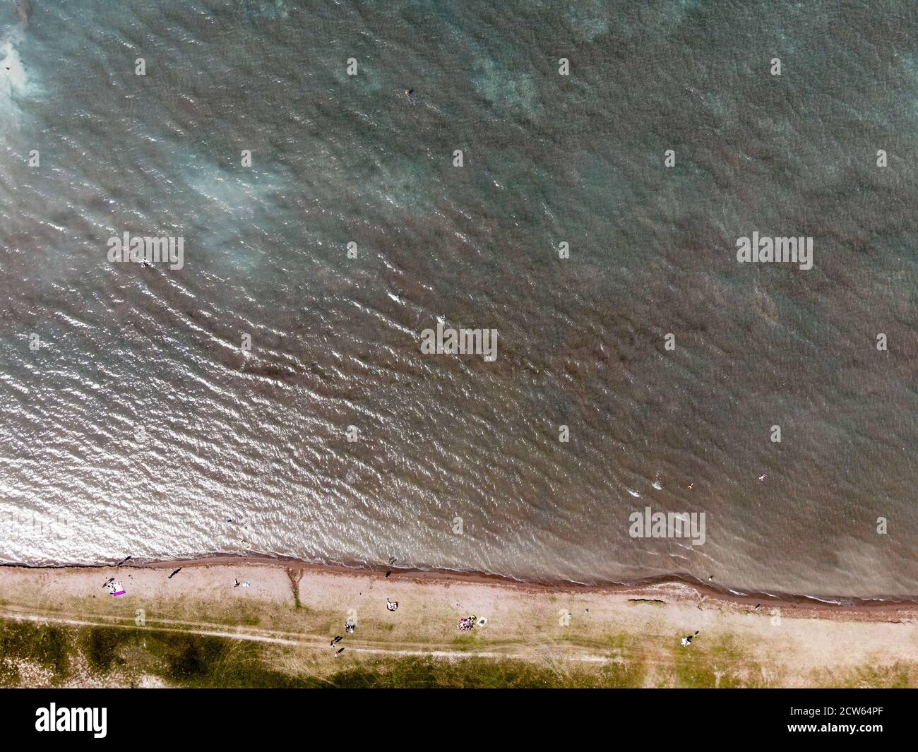 Drone photography from the South Shore of Kyrgyzstan's Issyk Kol Lake ...