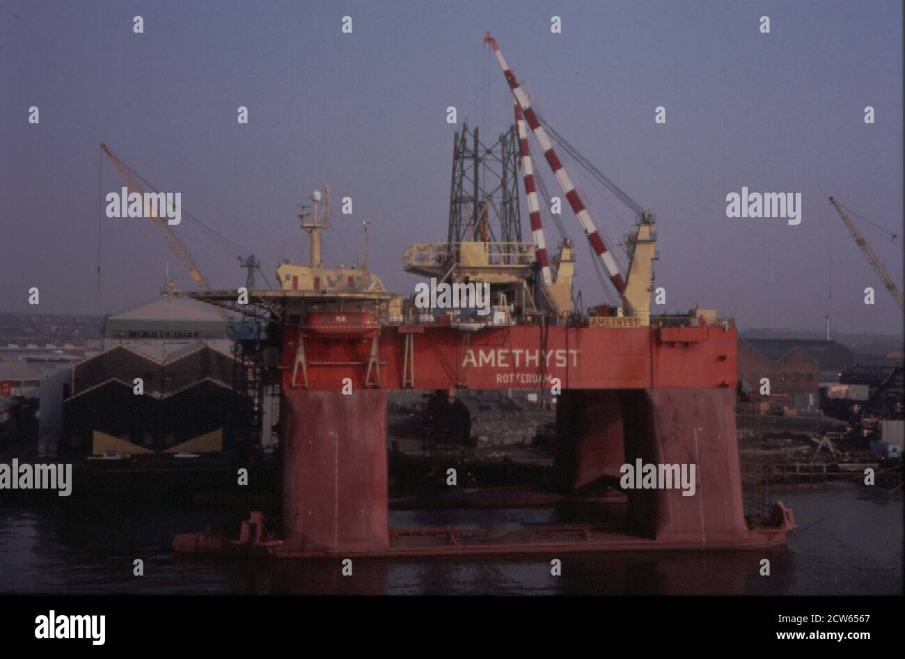 Rig Platform Amethyst South Shields River Tyne Stock Photo - Alamy