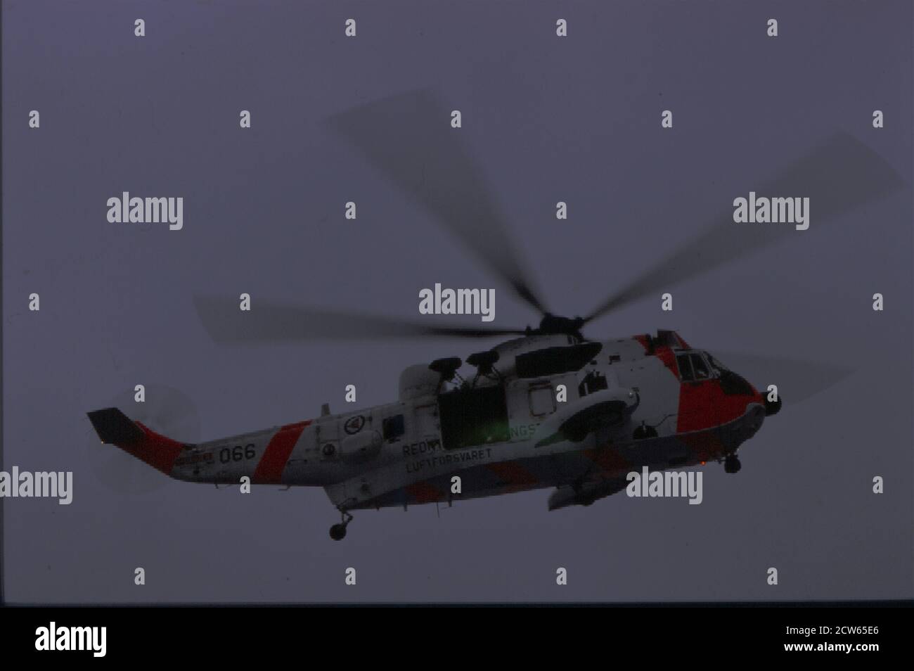 Passenger being airlifted medivacced by Norwegian helicopter rescue ...
