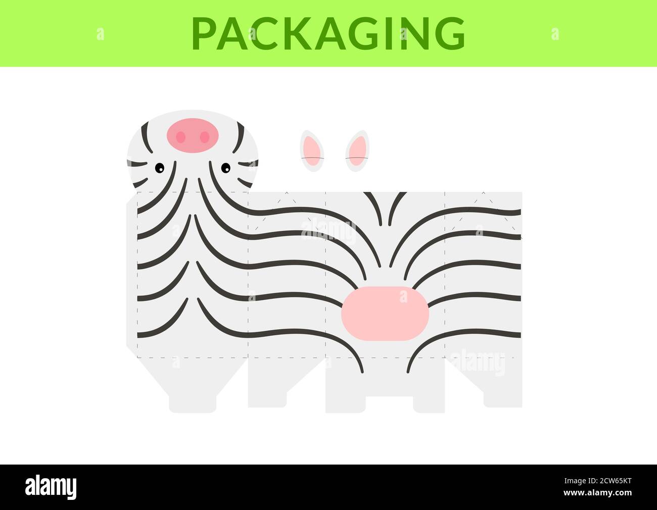 DIY party favor box for birthdays, baby showers with cute zebra for ...