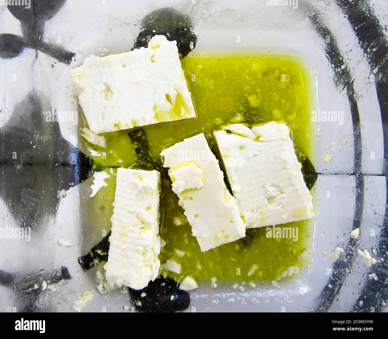 Feta cheese in oil hi-res stock photography and images - Alamy