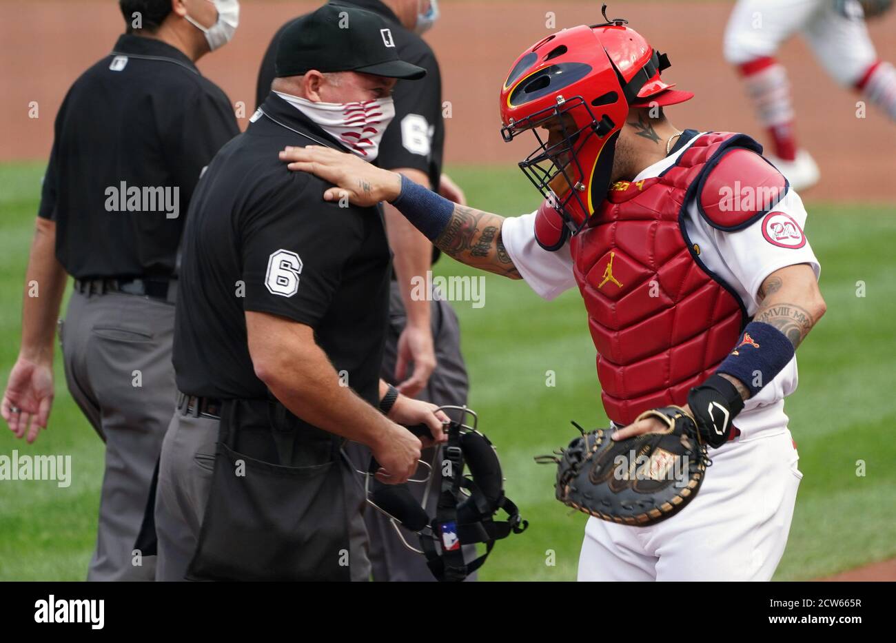 St. Louis, United States. 27th Sep, 2020. St. Louis Cardinals catcher ...
