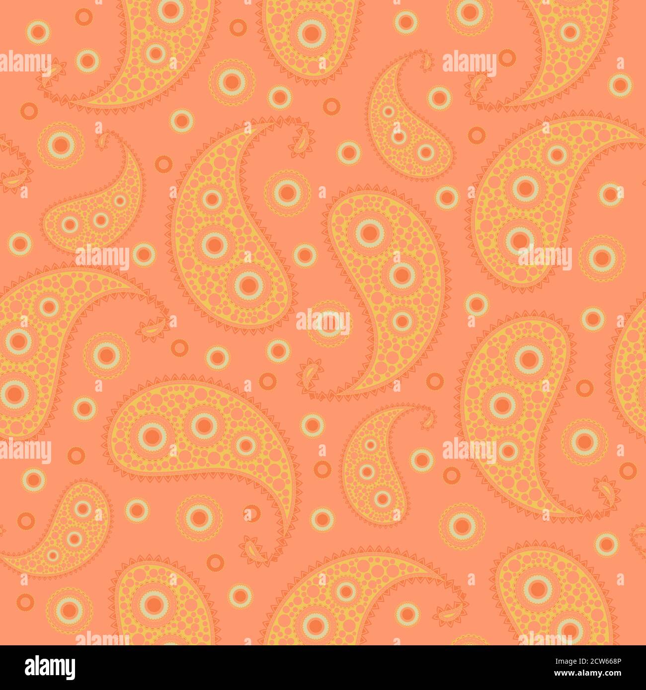 Vector flower paisley seamless pattern element Stock Vector Image & Art ...