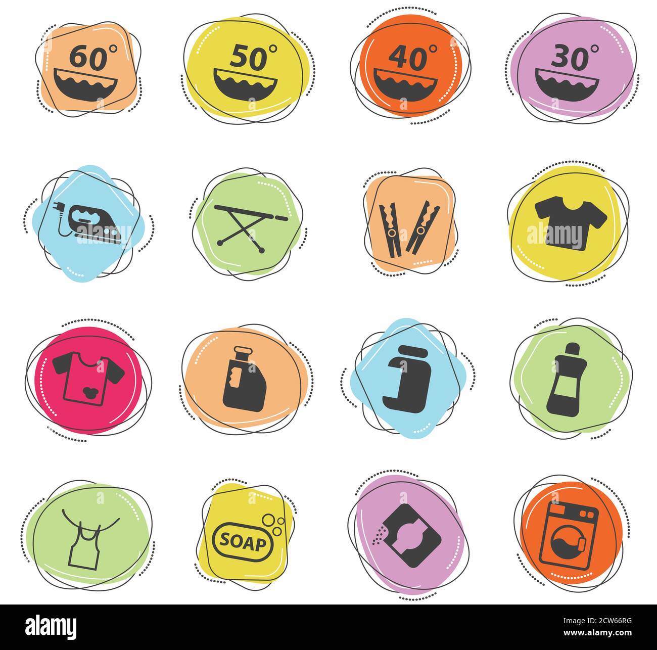 laundry icon set Stock Vector Image & Art - Alamy