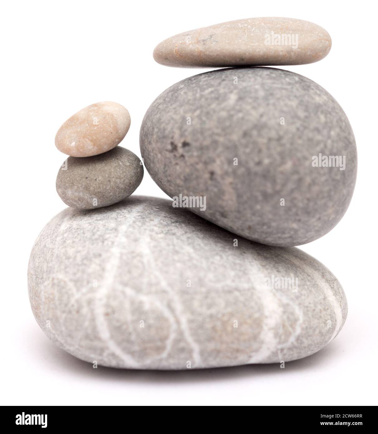 Balancing stones isolated on white background Stock Photo - Alamy