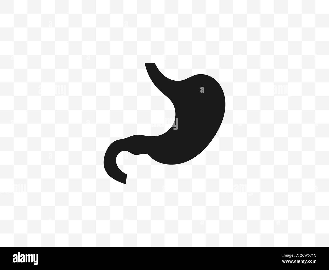 Digestive, organ, stomach icon. Vector illustration, flat design Stock ...