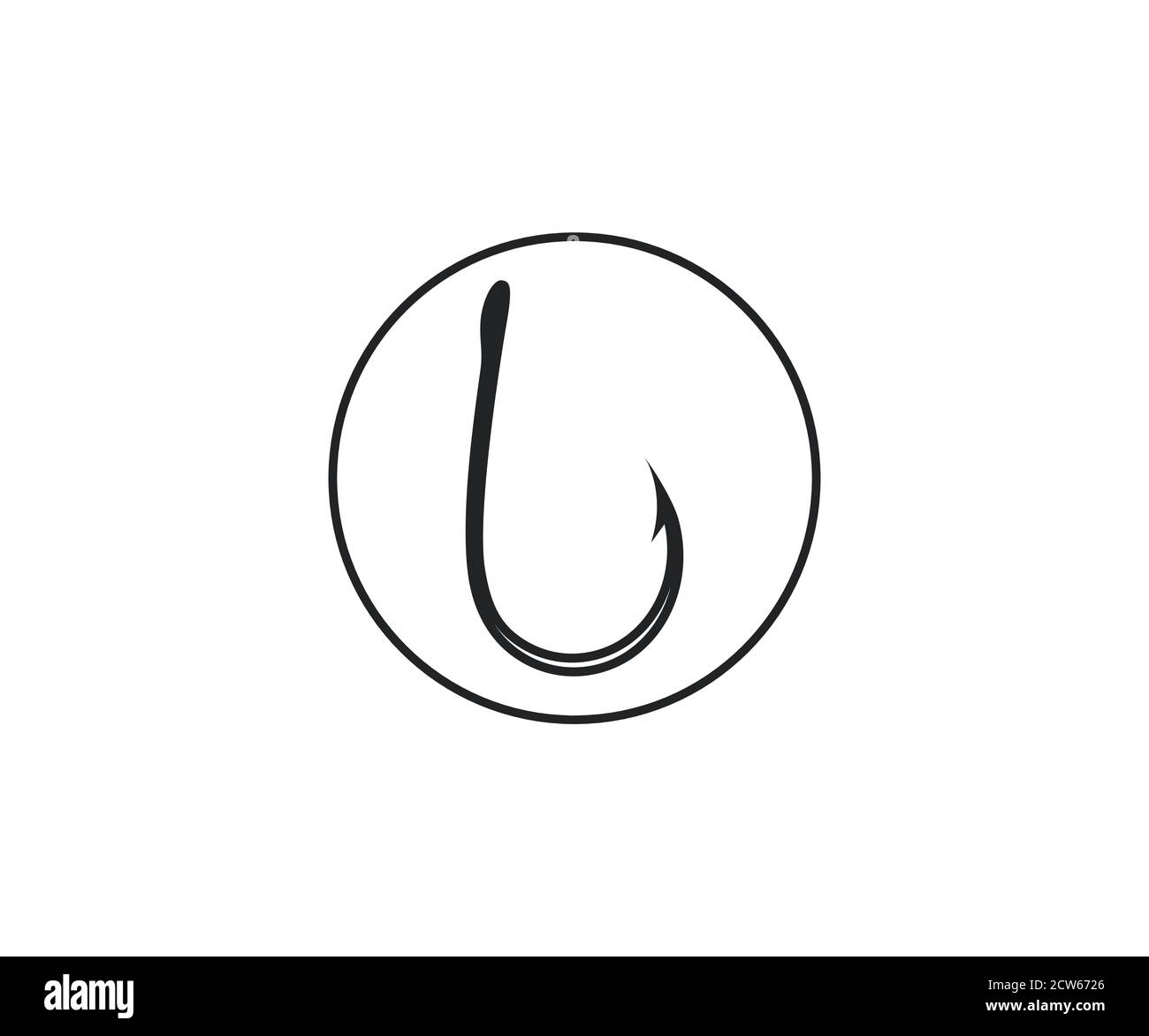 Fishing, hook icon. Vector illustration, flat design Stock Vector Image ...