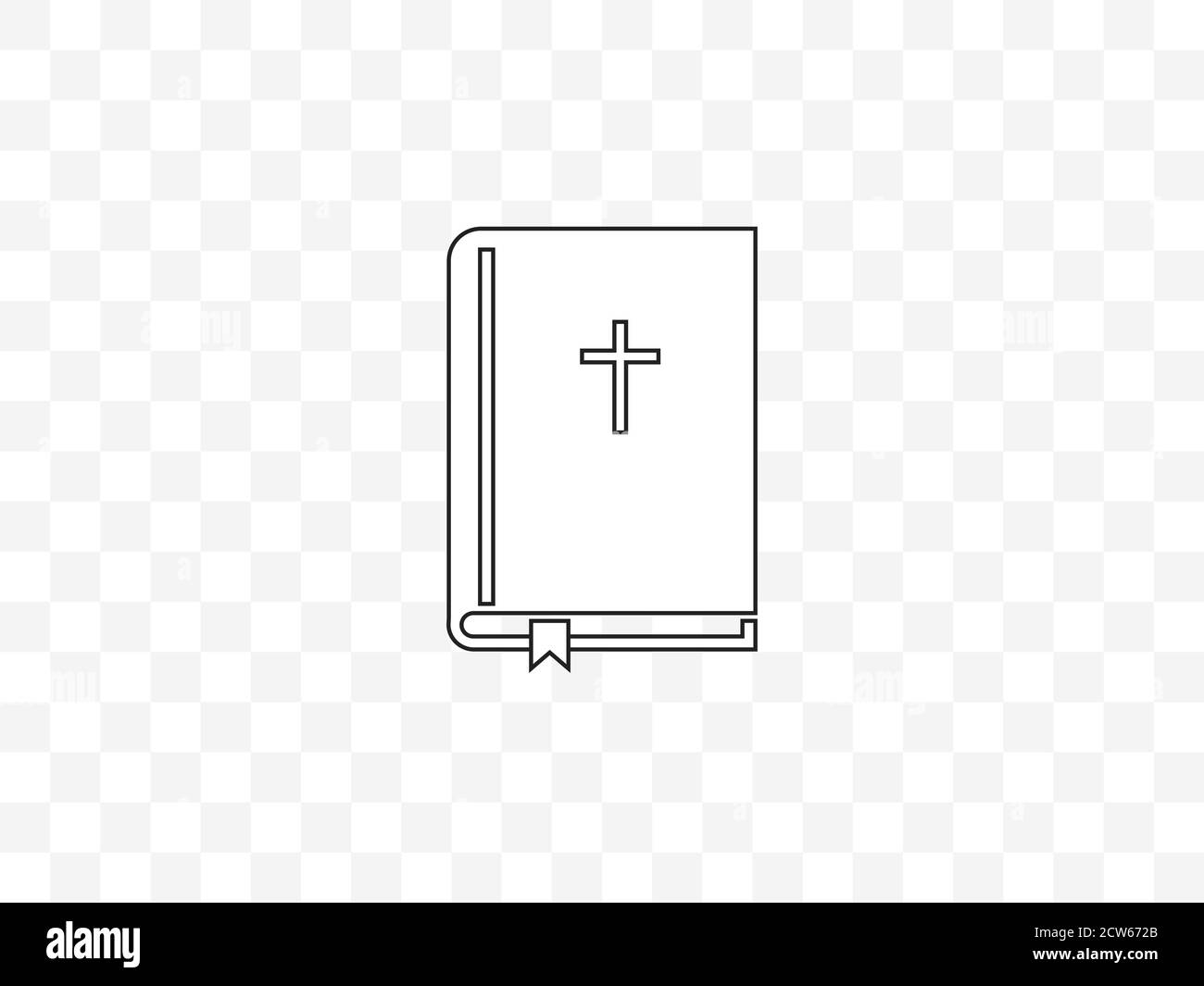 Bible, book, cross icon. Vector illustration, flat design Stock Vector ...