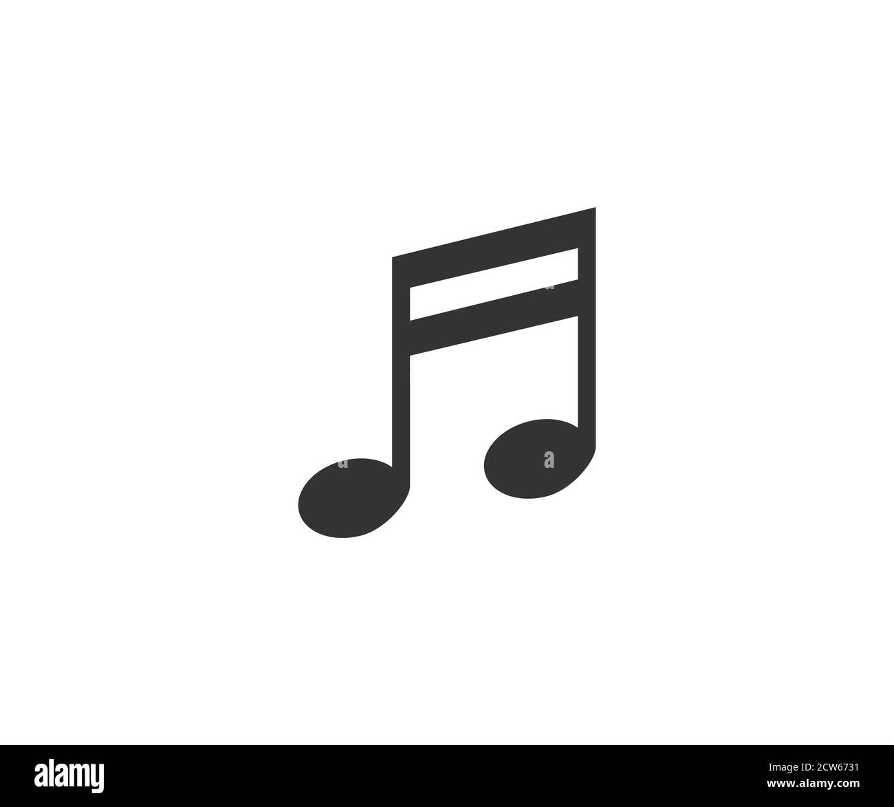 Musical note melody symbol outline hi-res stock photography and images ...