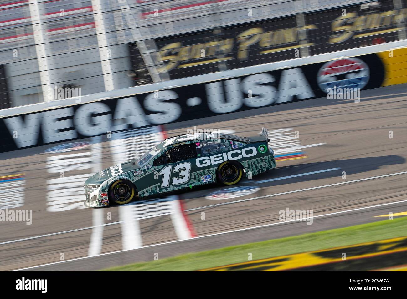 Las Vegas, Nevada, USA. 27th Sep, 2020. Ty Dillon (13) races for the ...