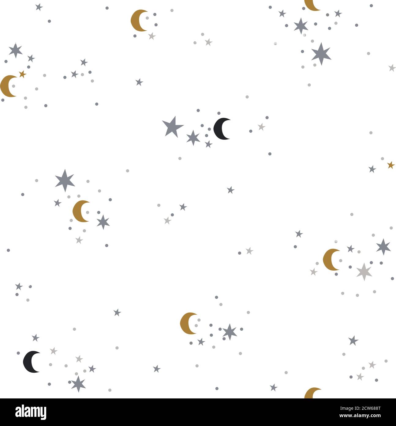 Night sky kids pattern Stock Vector Images - Alamy