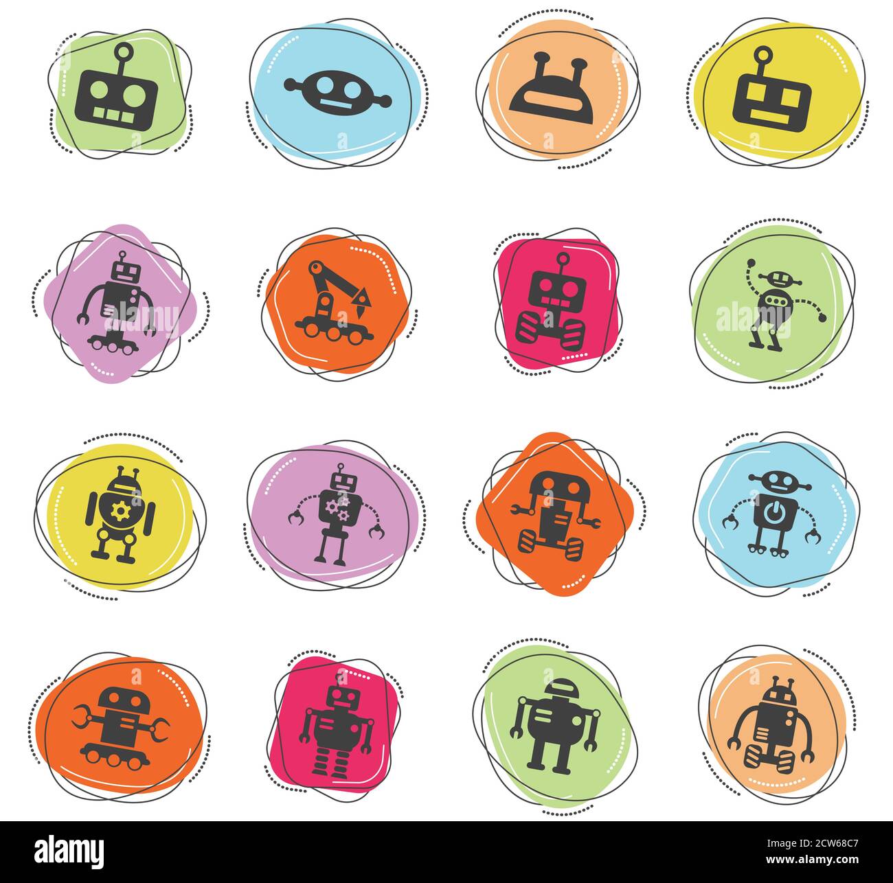 Programming robots Stock Vector Images - Alamy